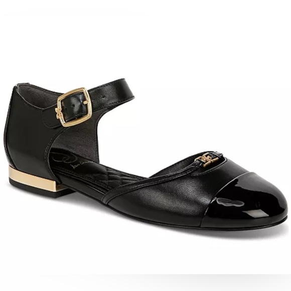 Sam Edelman | Shoes | Nwot Sam Edelman Rylie Black And Gold Flats Mary ...